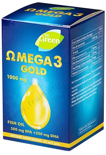 ДР. ГРИЙН ОМЕГА 3 ГОЛД капсули 1000 мг * 30 | NewAge.bg