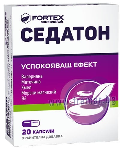 СЕДАТОН - с екстракти от маточина, хмел и валериана * 20 капс. | NewAge.bg