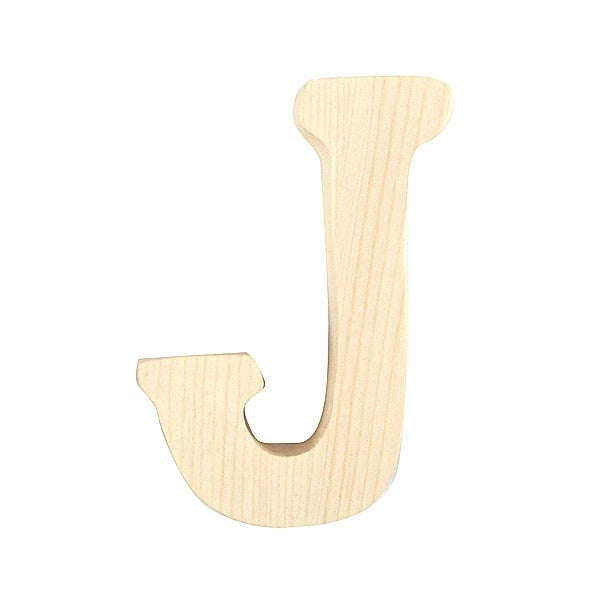 Буква декоративна RicoDesign, "J", натурално дърво, 8 cm | NewAge.bg