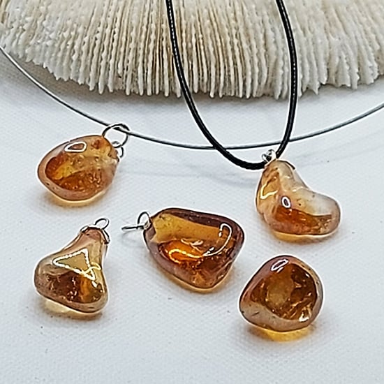 Висулки от Аура Аква Кварц Танжерско Слънце | NewAge.bg