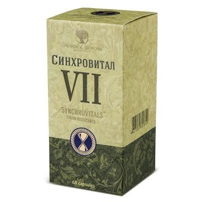 СИНХРОВИТАЛ VII - хронобиологична защита на зрението - капсули х 60 ...